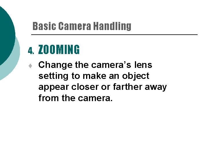 Introduction to Video Communications Working With Video Cameras