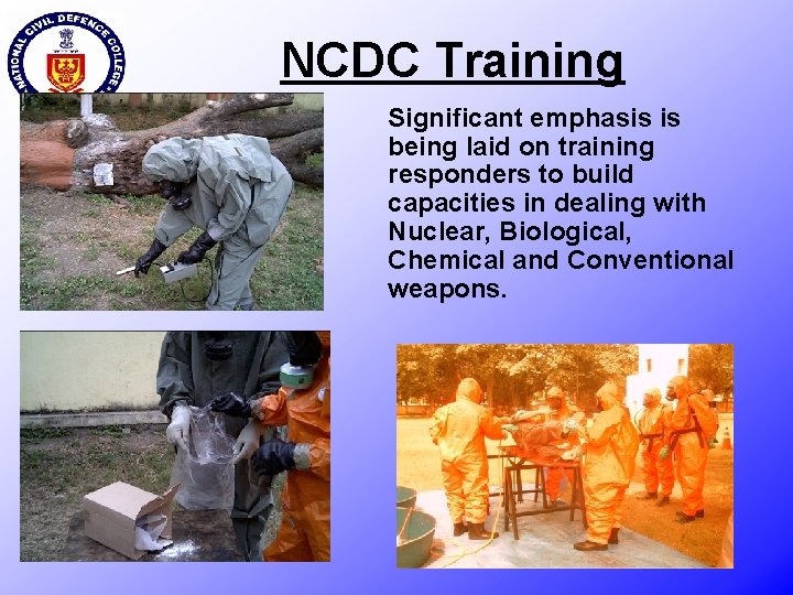 Civil Defence Training at State Local Levels Perspective