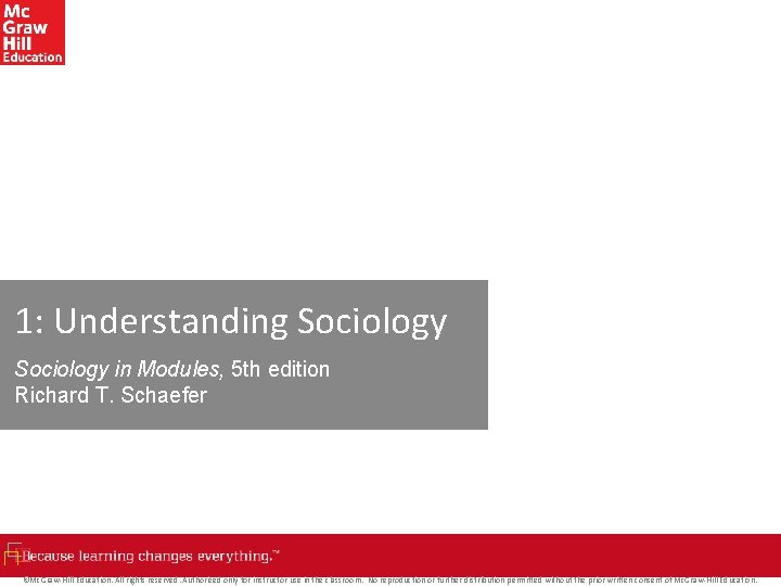 1 Understanding Sociology in Modules 5 th edition