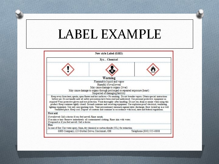 Hazard Communication Standard Updates O Introduction to Globally