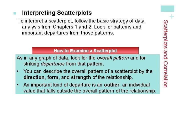Chapter 3 Describing Relationships Section 3 1 Scatterplots