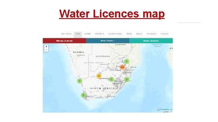 Mining your Water Mapping water use licences Wheres