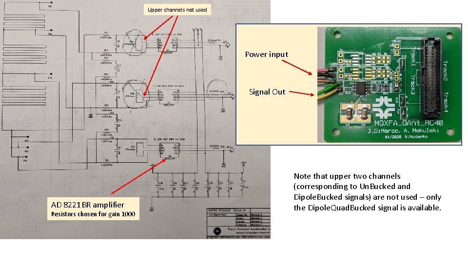 Quench Antenna Electrical schematic 6 channel axial antenna