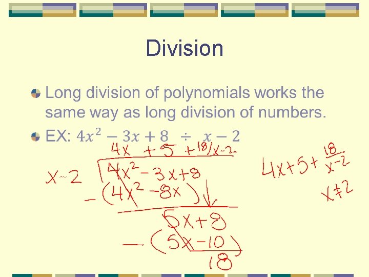 Section 1 8 Combination of Functions Composite Functions