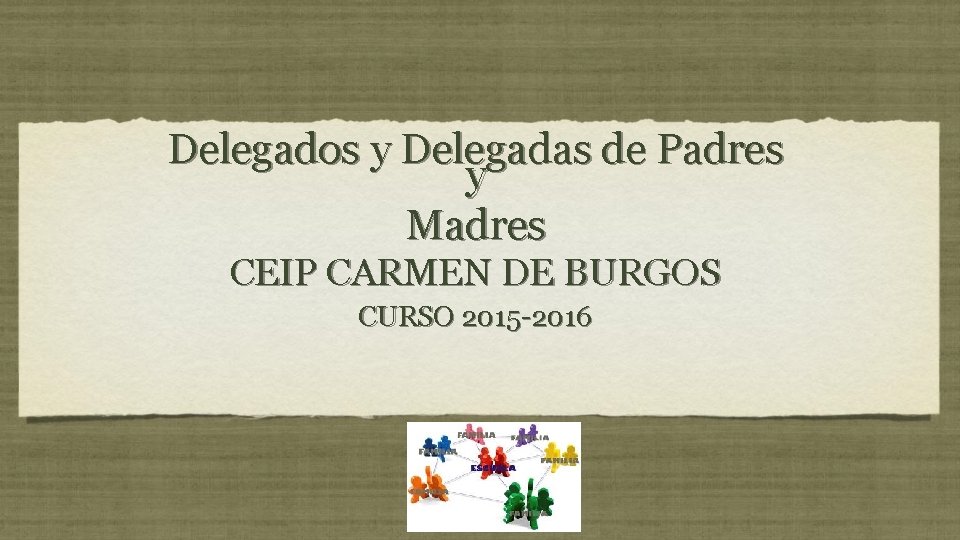 Delegados y Delegadas de Padres y Madres CEIP