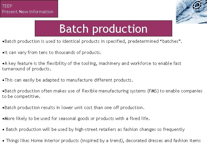 Engineering Thursday December 16 2021 Scales of Production