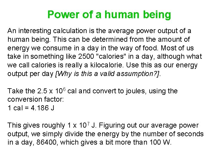 DEFINITION OF AVERAGE POWER Average power is the