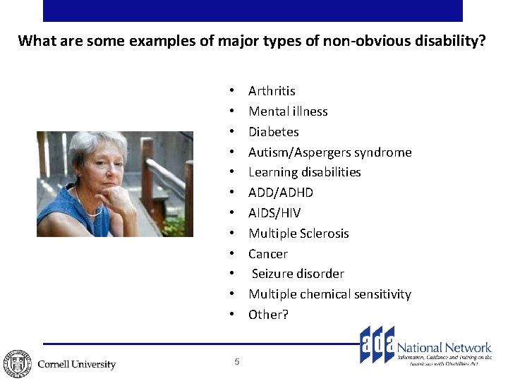 ADA Trainer Network Module 3 j NonObvious Disability