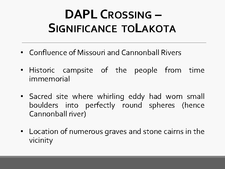 The Legacy of DAPL Background and Lessons for
