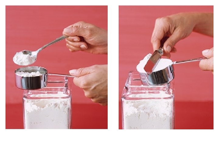 Measuring Basics II Class Notes Flour can be