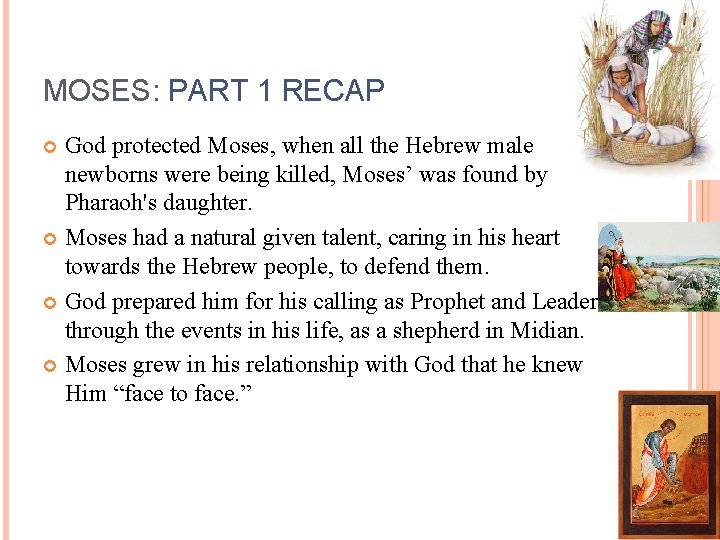 LESSONS FROM THE LIFE OF MOSES PART 2