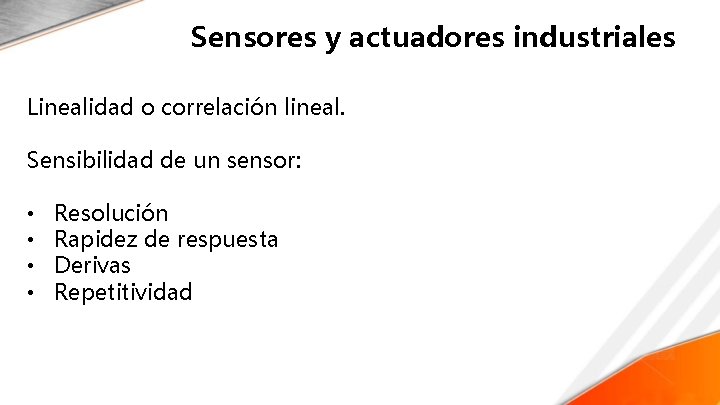 Clases de Automatizacin Sensores y actuadores industriales Sensores