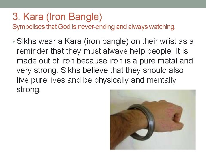 SIKH ARTICLES OF FAITH LO To be able