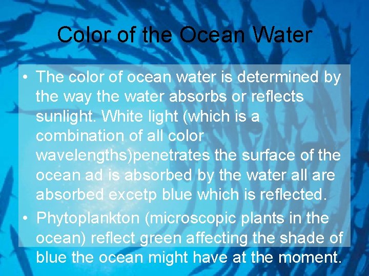 Ocean Water Vocabulary KWL Chart Ocean Water Misconceptions