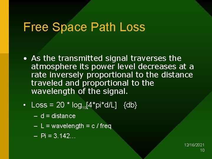 RF Path Loss Tutorial Dan Minear Boeing Amateur