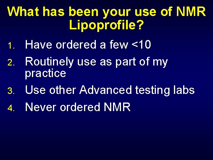 Advanced Lipid Testing Case Based Approach Tara Dall