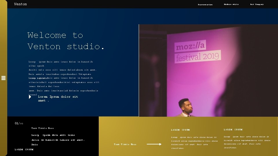 Venton Presentation Venton Template Business Presentation template Lorep