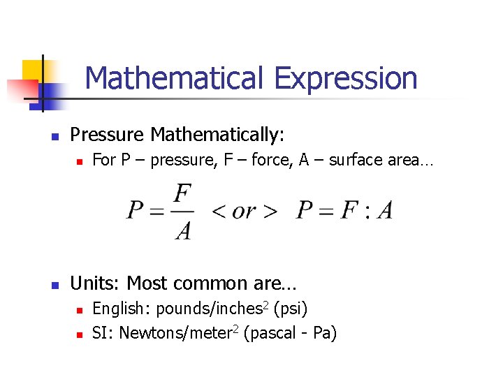 Calculating Surface Area Under Pressure By Ryan Pedrigi