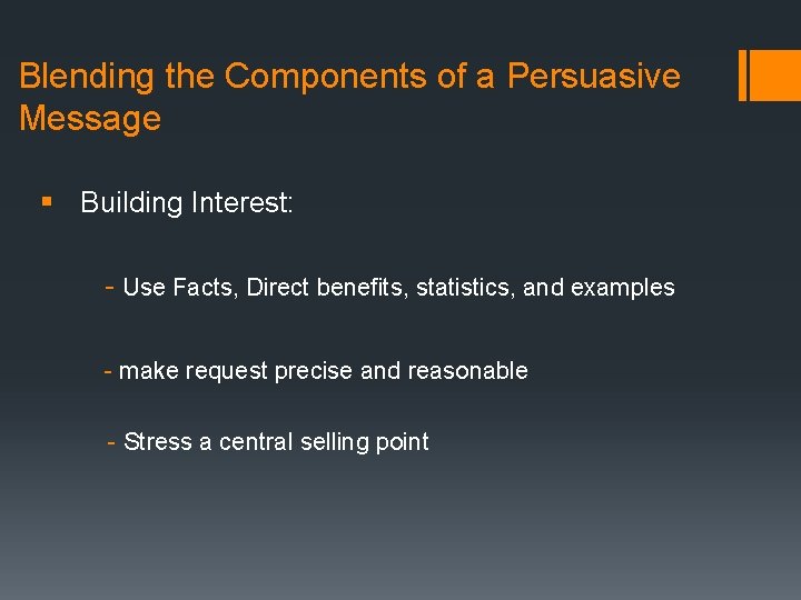 Chapter 10 Persuasive and Sales Messages Learning Objectives