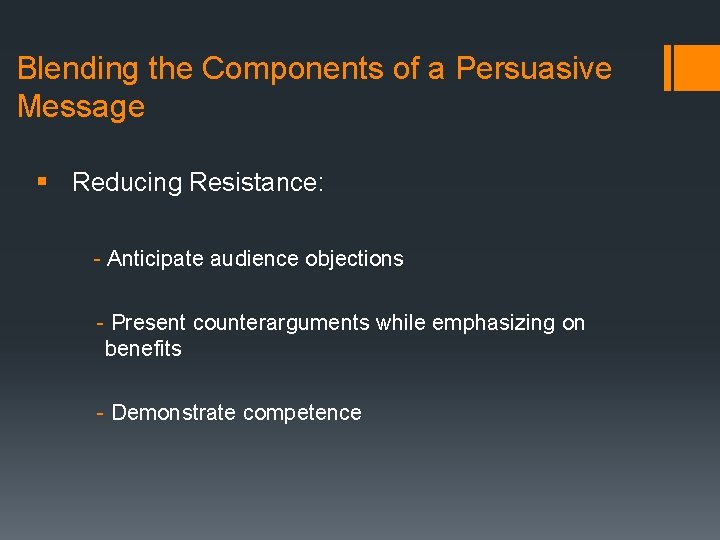 Chapter 10 Persuasive and Sales Messages Learning Objectives