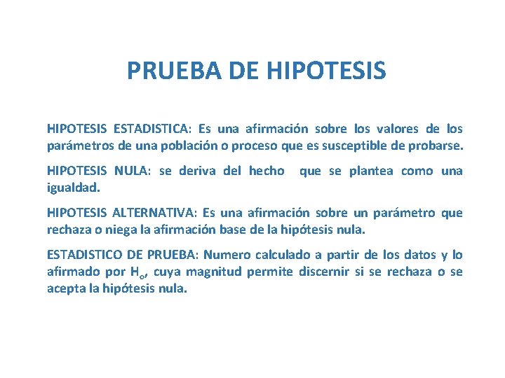 PRUEBA DE HIPOTESIS ESTADISTICA Mat Jessica Jacqueline Machuca