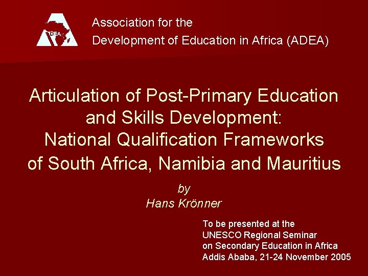 Association for the Development of Education in Africa