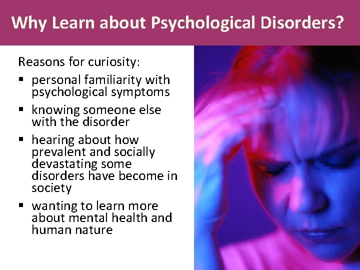 Chapter 15 Psychological Disorders Power Point Presentation by