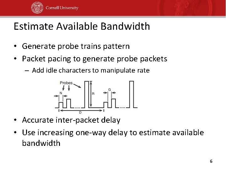 Network Analysis Available Bandwidth Estimation Using So NIC
