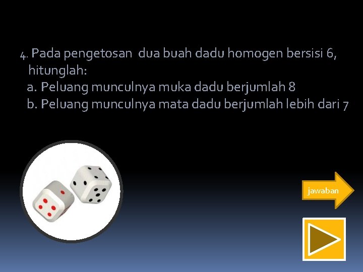 SOAL SOAL LATIHAN DAN JAWABAN PELUANG 1 Tentukan