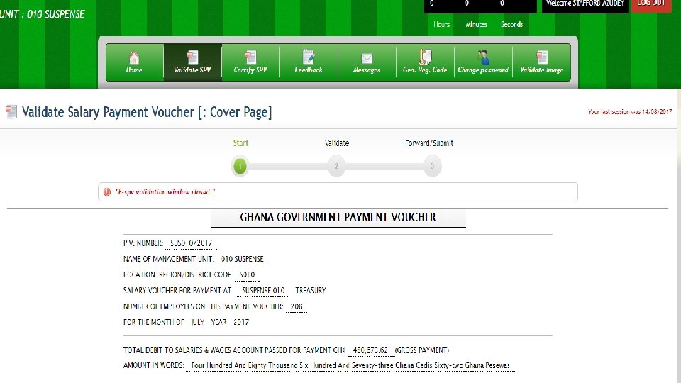 UNDERSTANDING THE ESPV SYSTEM PRESENTATION ON ELECTRONIC SALARY