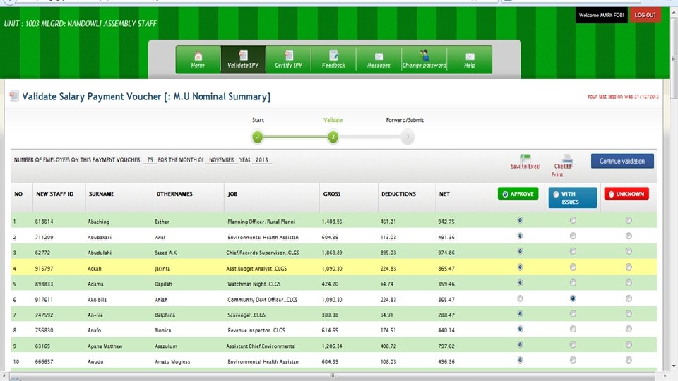 UNDERSTANDING THE ESPV SYSTEM PRESENTATION ON ELECTRONIC SALARY