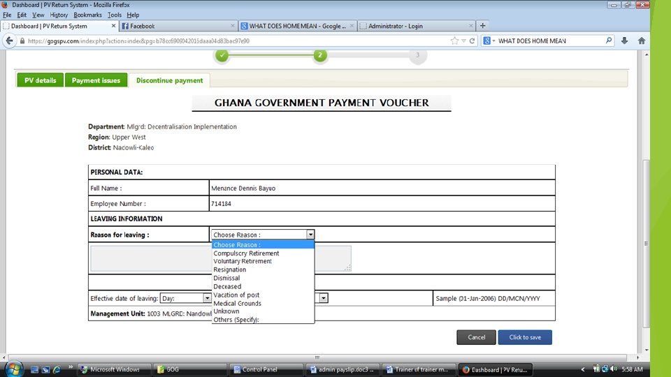 UNDERSTANDING THE ESPV SYSTEM PRESENTATION ON ELECTRONIC SALARY