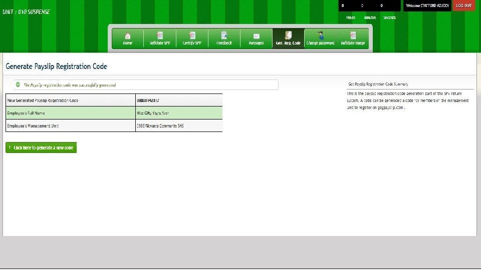 UNDERSTANDING THE ESPV SYSTEM PRESENTATION ON ELECTRONIC SALARY