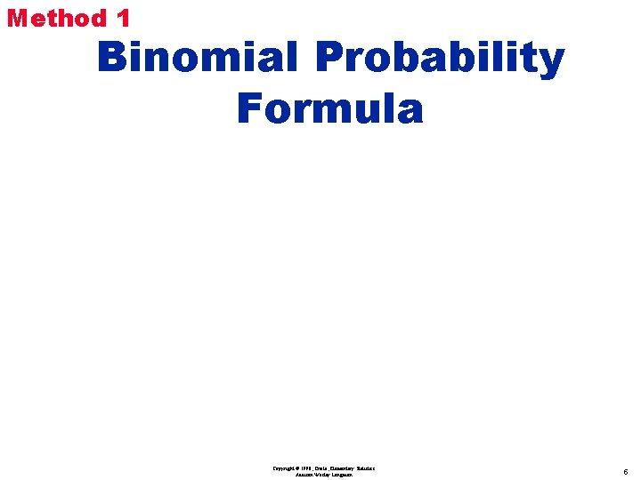 Binomial Experiments Section 4 3 Section 4 4