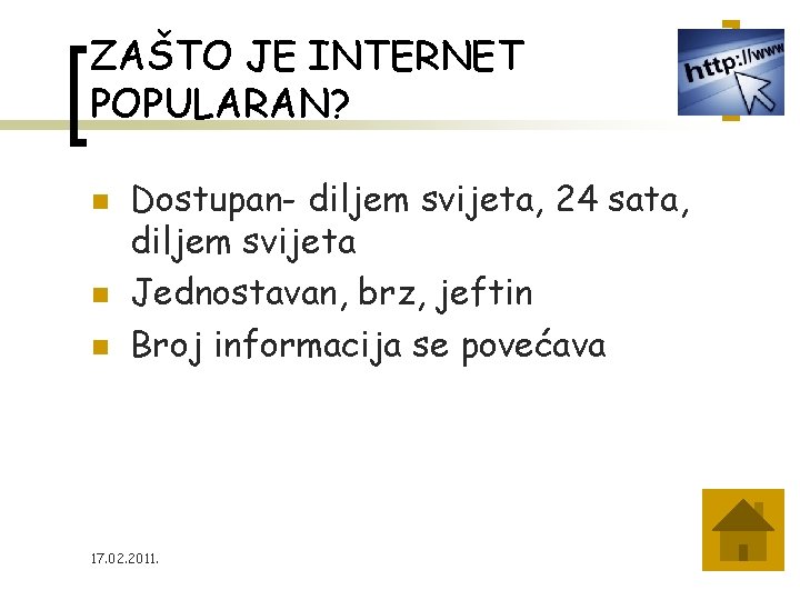 KRITIKI ODNOS PREMA INTERNETU WEB i Internet n