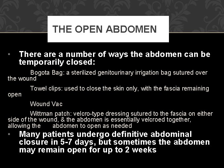 CLINICAL CASE STUDY ABDOMINAL COMPARTMENT SYNDROME Brittney Mc
