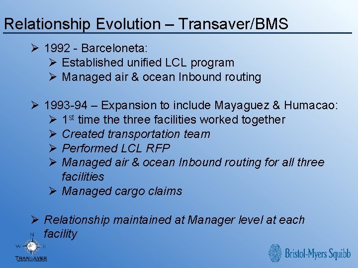 Traditional Industry Relationships Activity based agreements ...