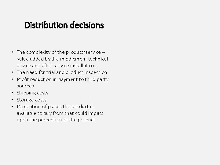 Lecture 13 Chapters 12 13 Place Distribution Channels