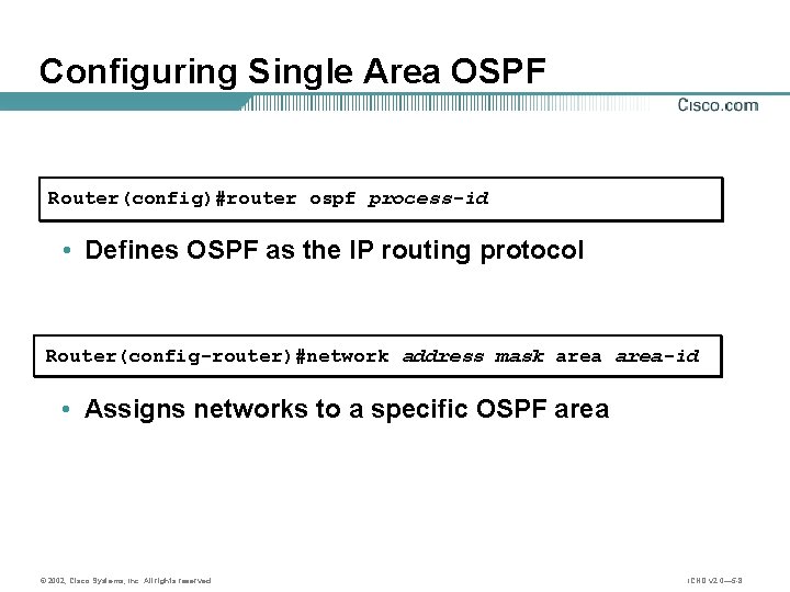 2002 Cisco Systems Inc All rights reserved Enabling