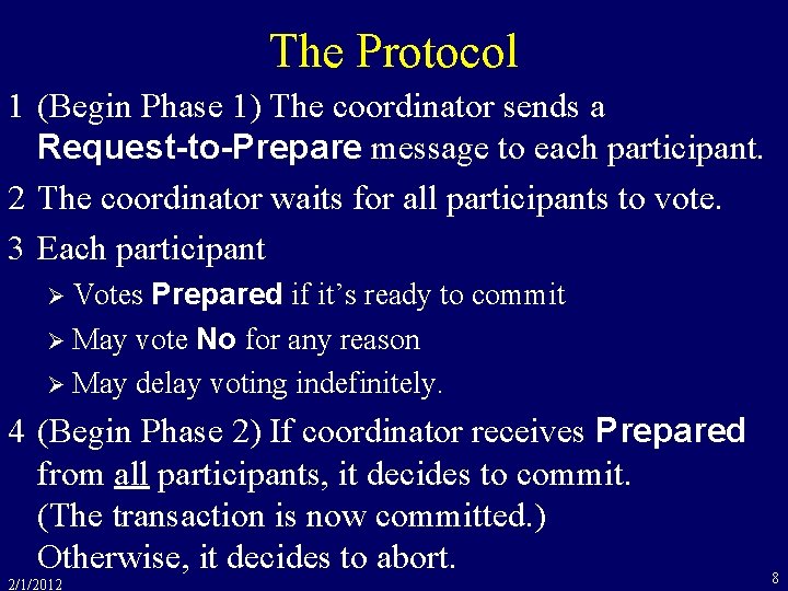 6 Two Phase Commit CSEP 545 Transaction Processing
