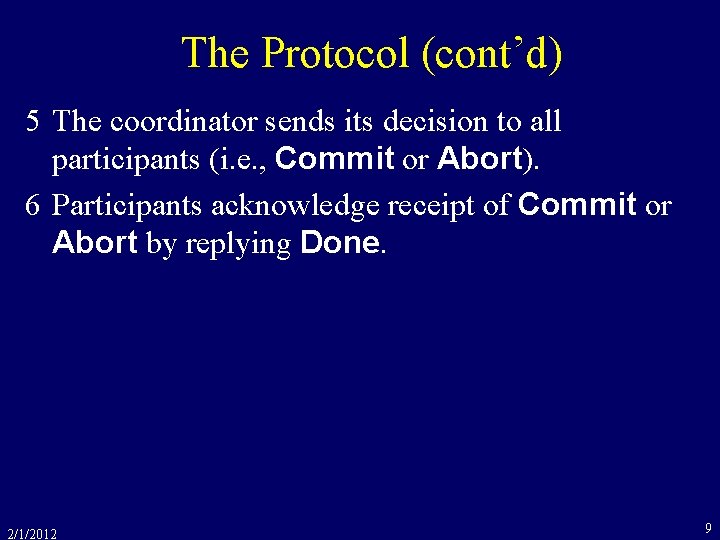6 Two Phase Commit CSEP 545 Transaction Processing