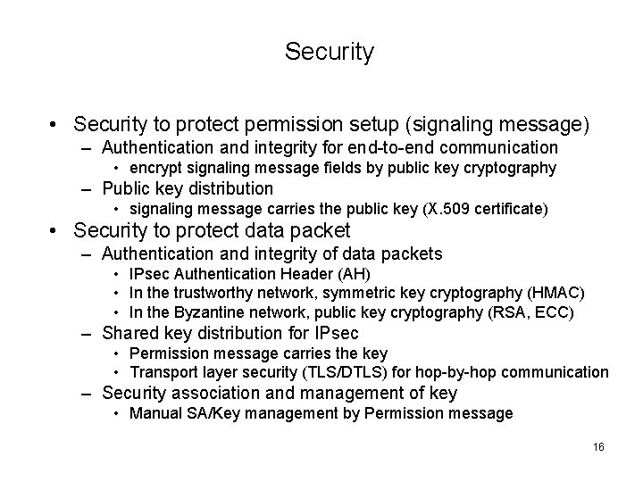 PermissionBased Sending PBS Signaling Architecture for network traffic