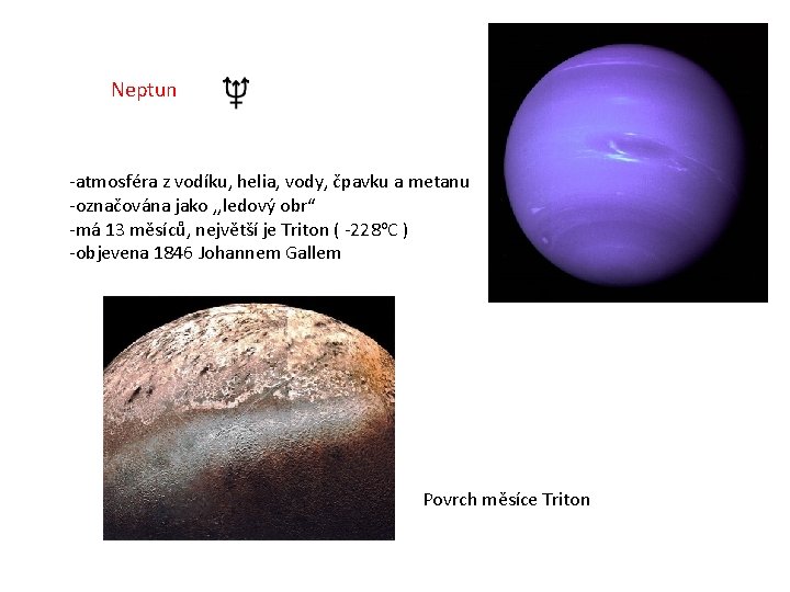 Planety Slunen soustavy a vnitn planety planety zemskho