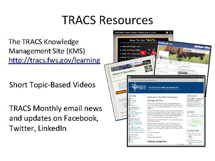 Wildlife and Sport Fish Restoration Program TRACS Overview