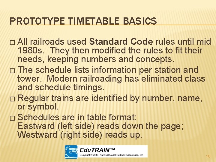 DO IT YOURSELF TIMETABLE AND OTHER OPERATION PAPERWORK
