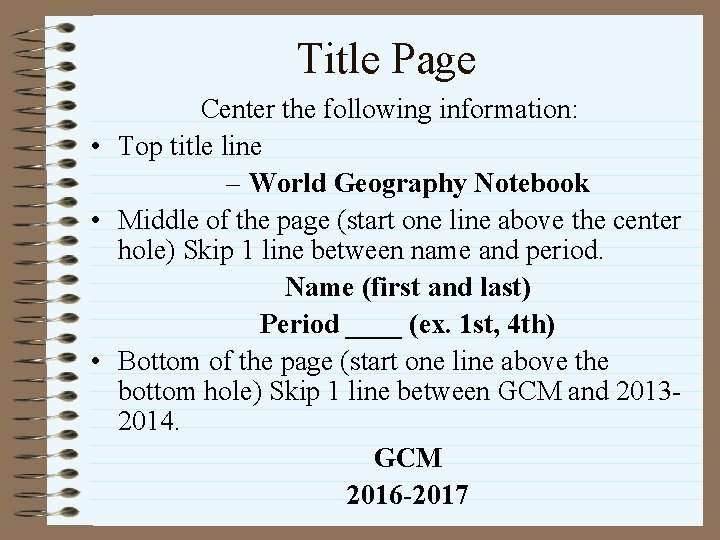 Interactive Student Notebooks Mrs Davis World Geography Purpose