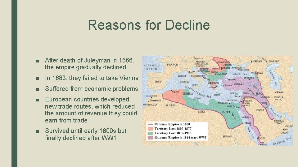 THE OTTOMAN EMPIRE 1453 1923 Military Conquered the