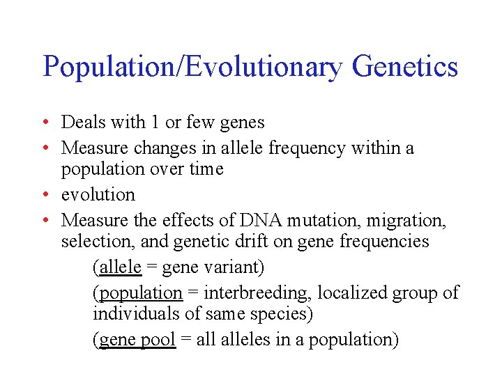 BIOL 2416 Chapter 1 Genetics An Introduction Course