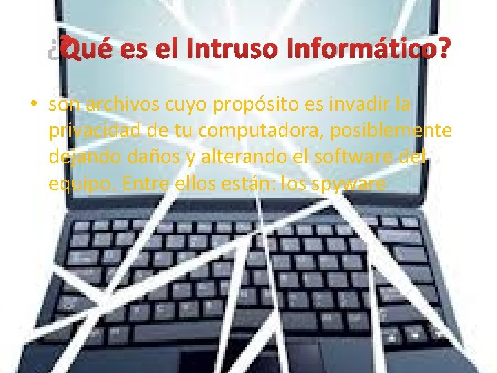 Qu es el Intruso Informtico son archivos cuyo