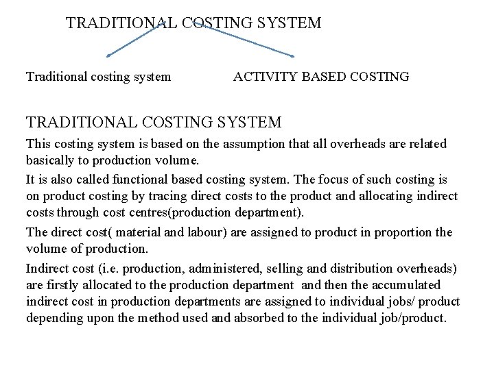 COSTING SYSTEM INTRODUCTION Every business has to face